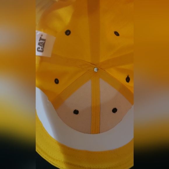 Caterpillar | Accessories | Caterpillar Hat Yellow Black Embroidered ...